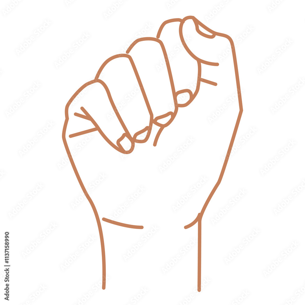 Raised fist png sticker, BLM activism campaign on transparent ...