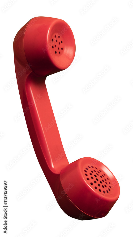 Retro corded phone png, transparent background Stock Photo | Adobe Stock