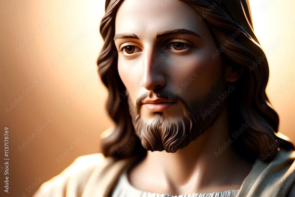 4k resolution hyper realistic high detail image of Jesus Christ Stock ...
