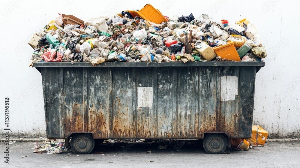 Overflowing Dumpster: A Visual Representation of Waste and ...