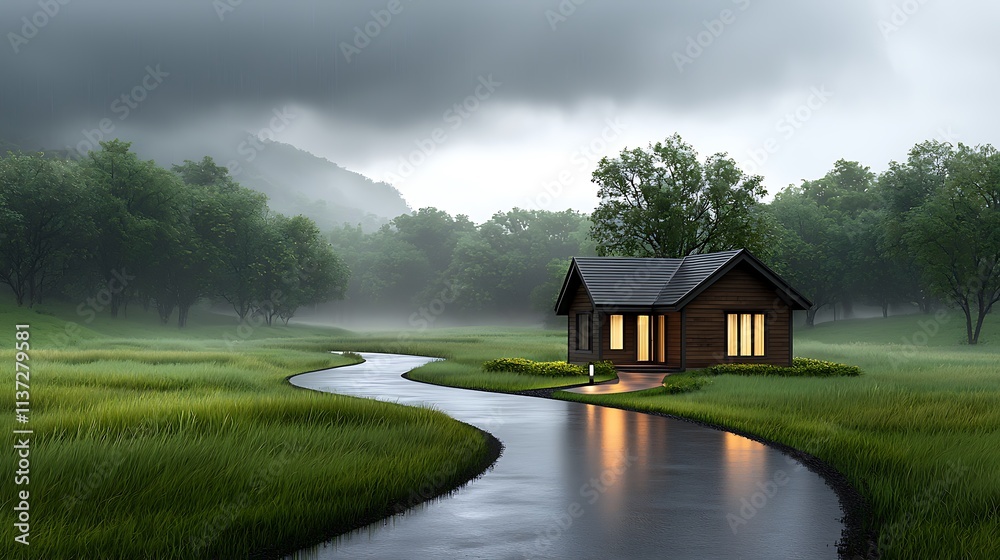 Rural residential development sustainable living concept innovative ...