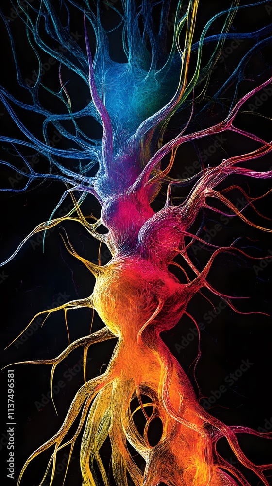 48. An artistic representation of the sympathetic nervous system is ...