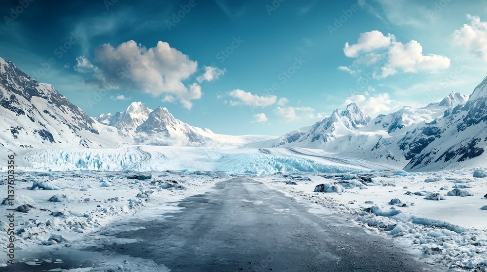 A detailed glacier retreat map combined with a virtual twin simulation ...