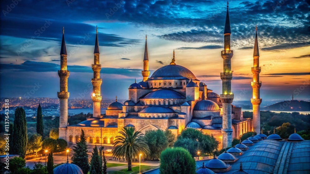 Istanbul Blue Mosque Night Photography: Low Light Images of Turkey's ...