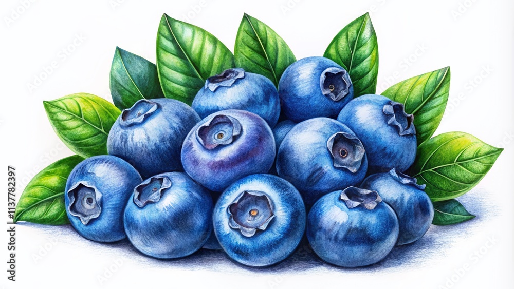 Printable Blueberry Coloring Pages for Kids: Fun Summer Fruit Coloring ...