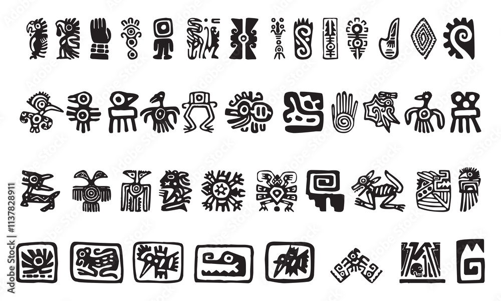 Aztec icon. Aztec tribe icon Stock Vector | Adobe Stock