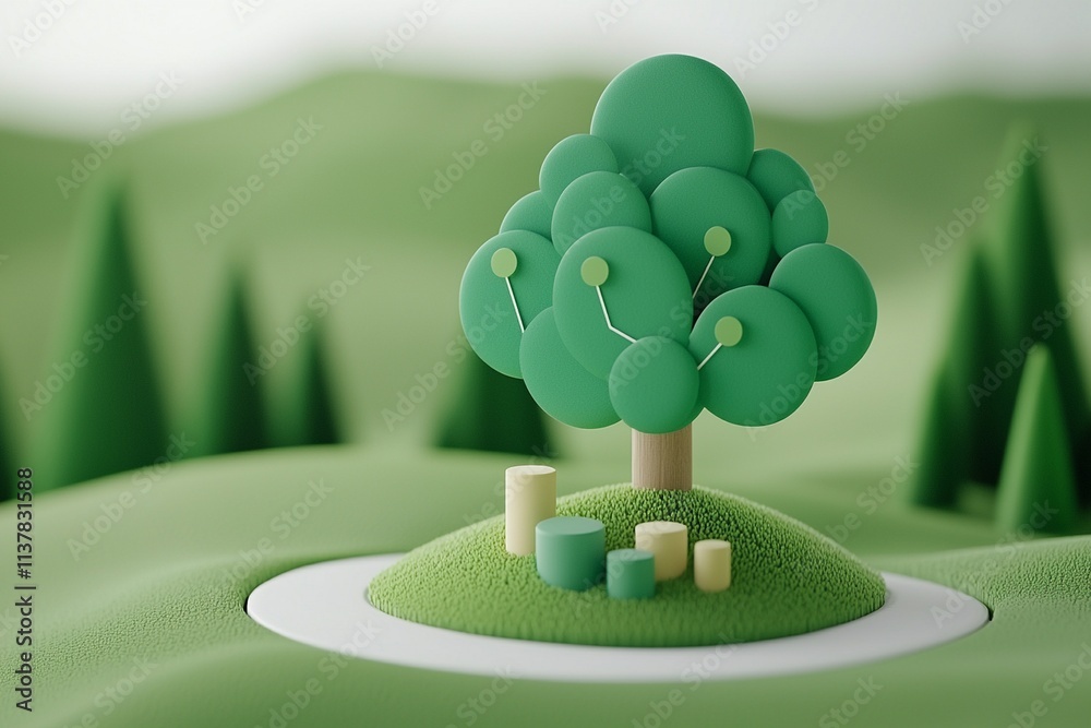 Asset classification process in finance with charts and diagrams Stock ...