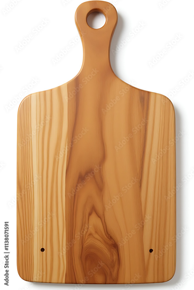 A wooden chopping board features end grain wood as its primary material ...