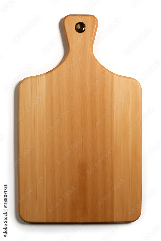 A wooden chopping board features end grain wood as its primary material ...