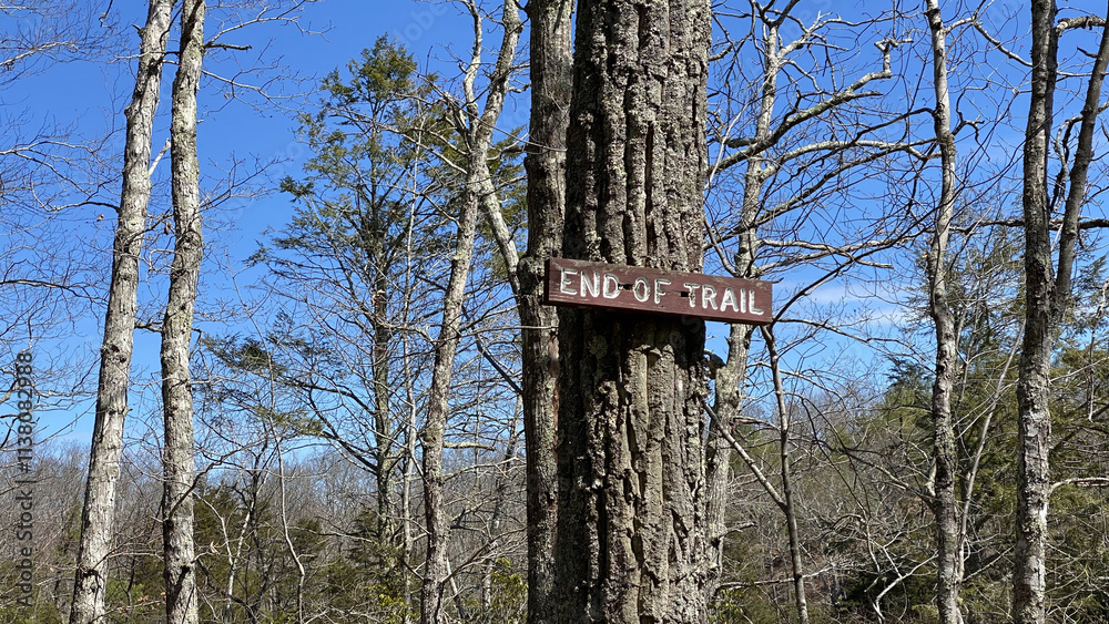 Ell Pond End Of Trail Sign National Natural Histoic Landmark Hiking ...