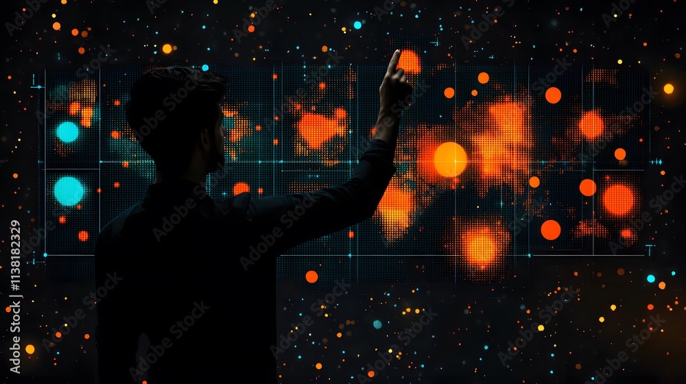 Visual business planning tool highlighting success trends, key goals ...