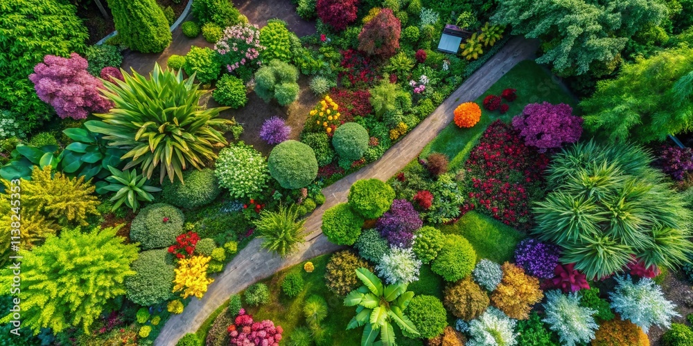 Aerial Drone View Lush Green Zoom Background Plants, High Resolution ...