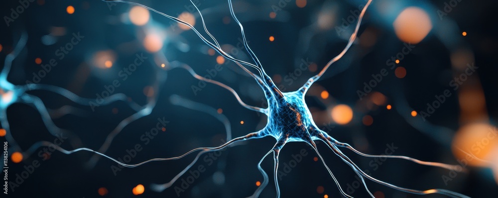 Digital transformation solution adaptability. Neurons connected by ...