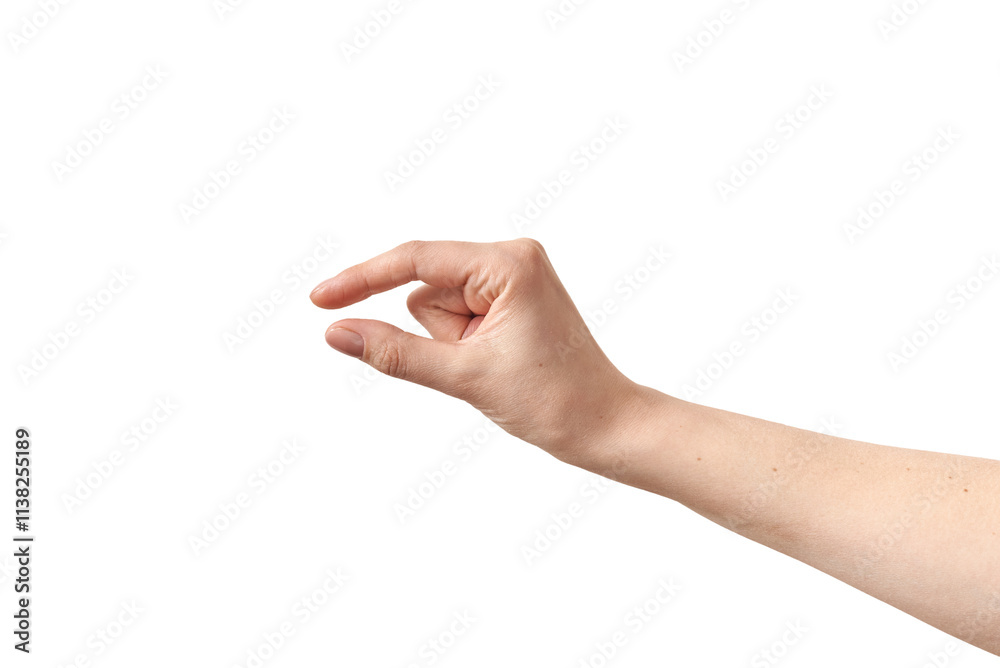 Hand gestures representing measurement symbols in a minimalist setting ...