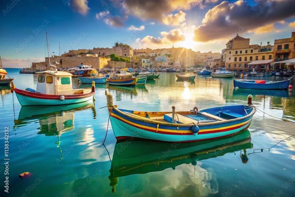 Malta Fishing Boats: High-Resolution Photos, Luzzu Boats, Mediterranean ...