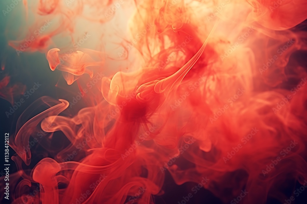 Smoky background. Abstract red smoke background Stock Photo | Adobe Stock