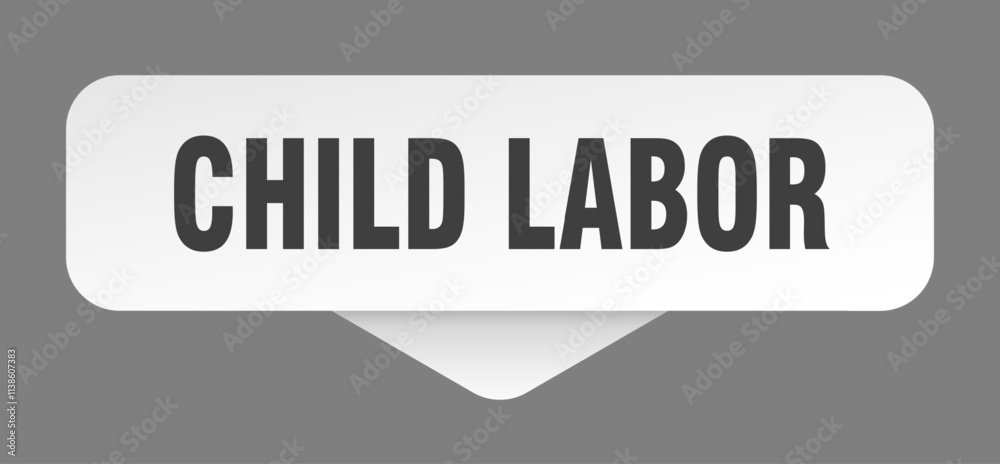 CHILD LABOR sign on transparent background Stock Vector | Adobe Stock