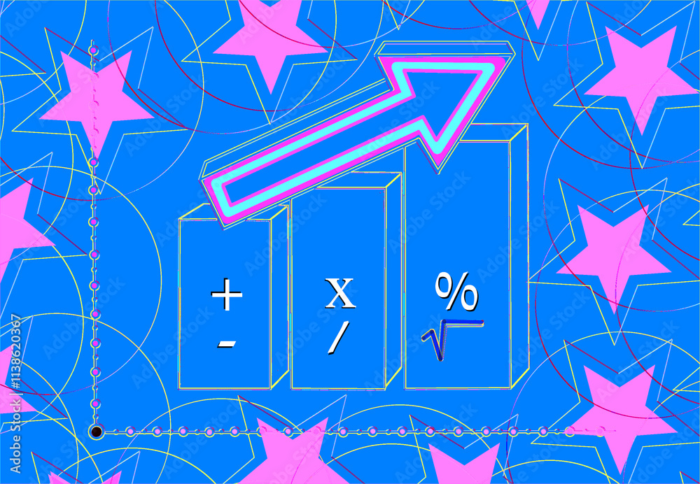 Ilustración de Stock Flecha hacia arriba para gráficos de negocios y ...