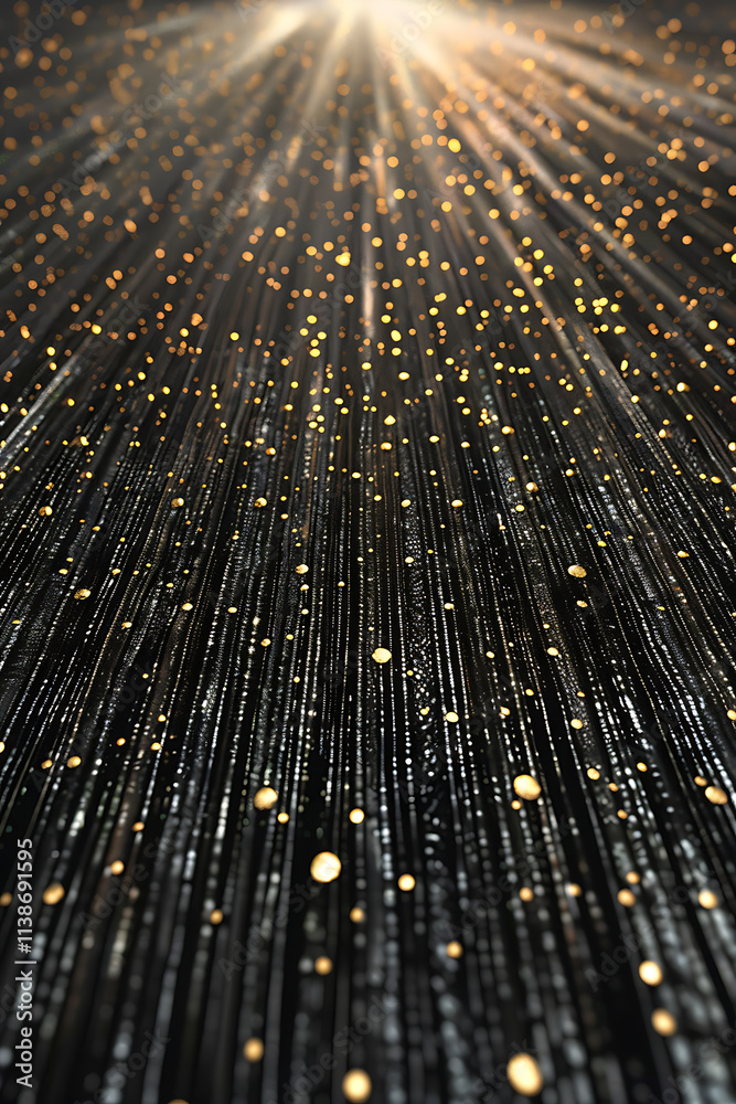 artistic blur effect, texture of cinematic grain in black and gold with ...