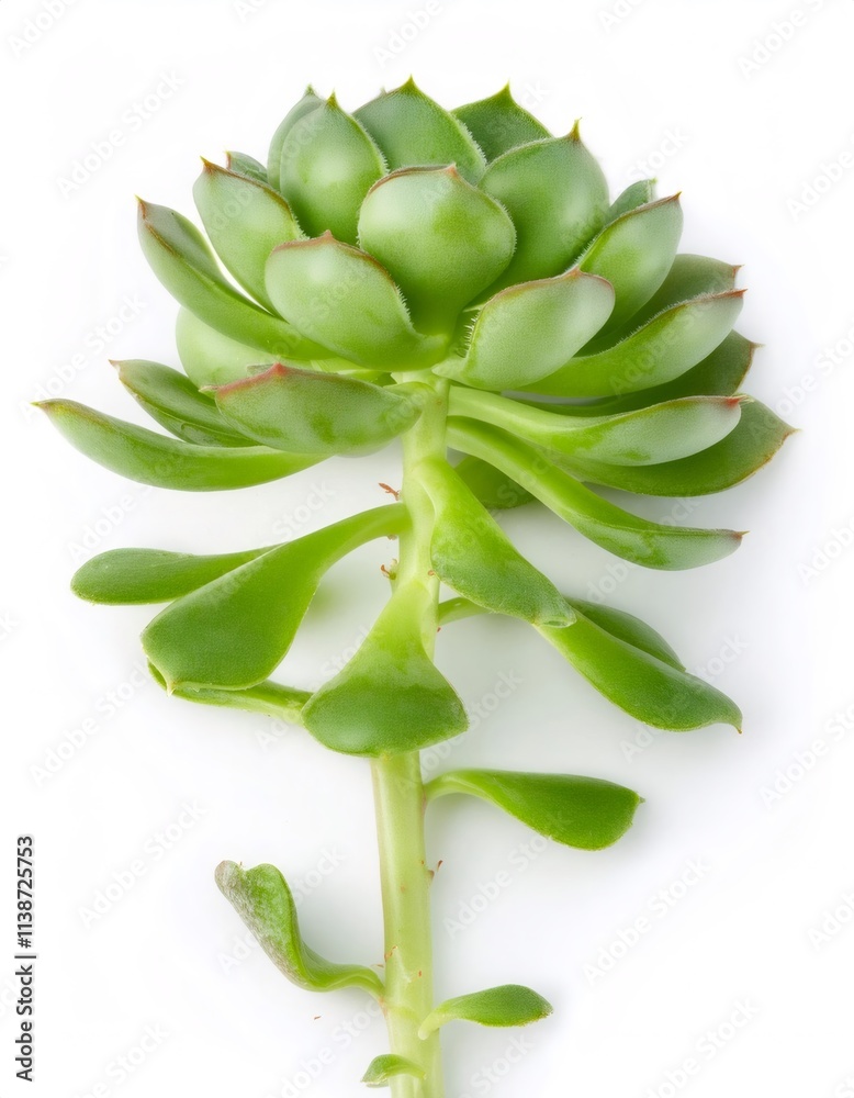 Studio shot of a fresh green aeonium arboreum plant, commonly known as ...