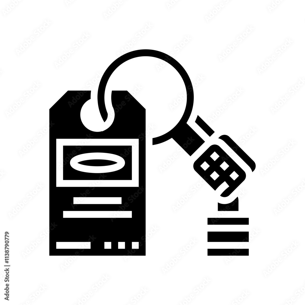 lockout tagout injury prevention glyph icon vector. lockout tagout ...