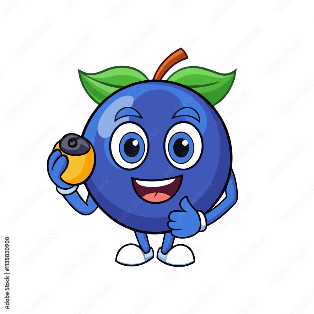 Blueberry Mascot Logos: Coffee, Books, Gaming, Boxing, and More ...