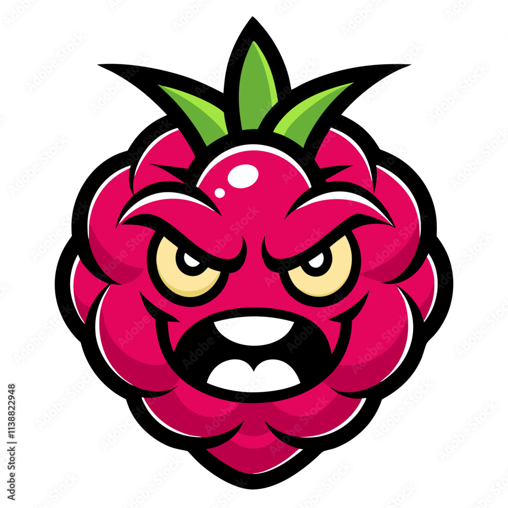 Raspberry Mascot Logo Vector: Coffee Cup, Angry, Gaming, Paint, Boxing ...