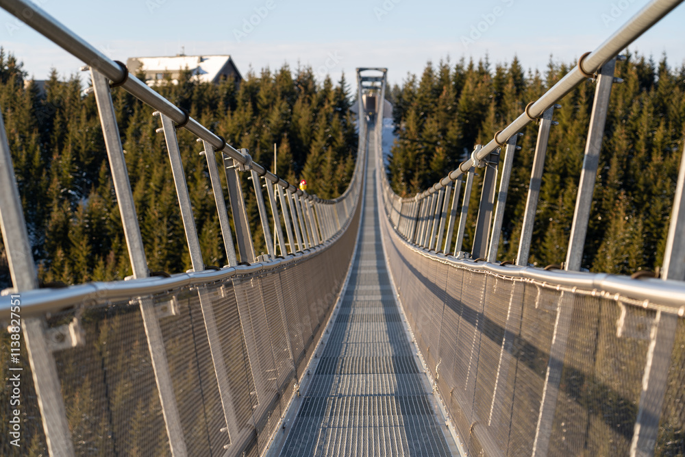 Sky Bridge 721, Lower Moravia, Czech Republic - December 1, 2024: The ...