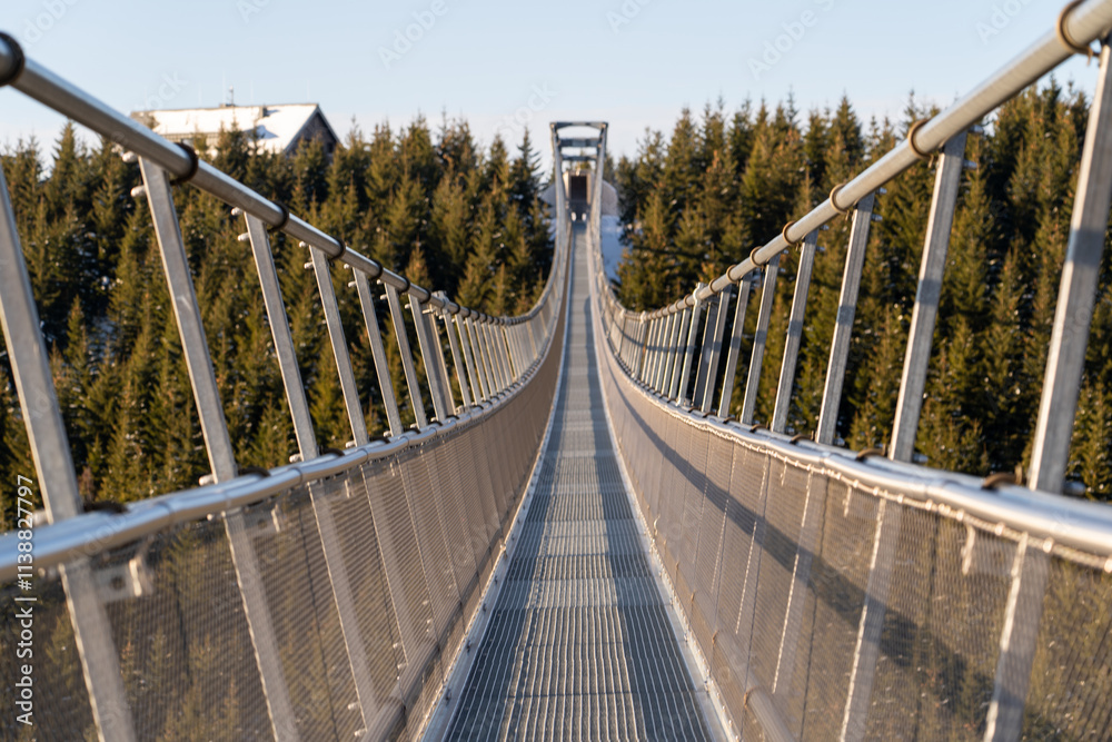 Sky Bridge 721, Lower Moravia, Czech Republic - December 1, 2024: The ...
