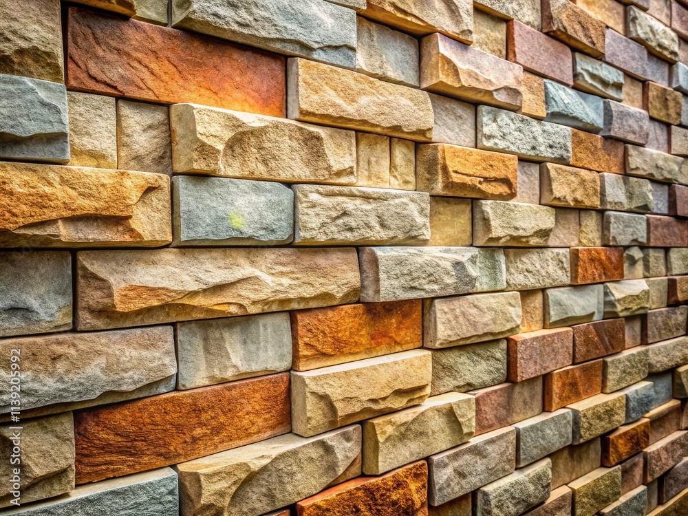 Faux Stone Block Wall Textures, Backgrounds & Images: High-Resolution ...