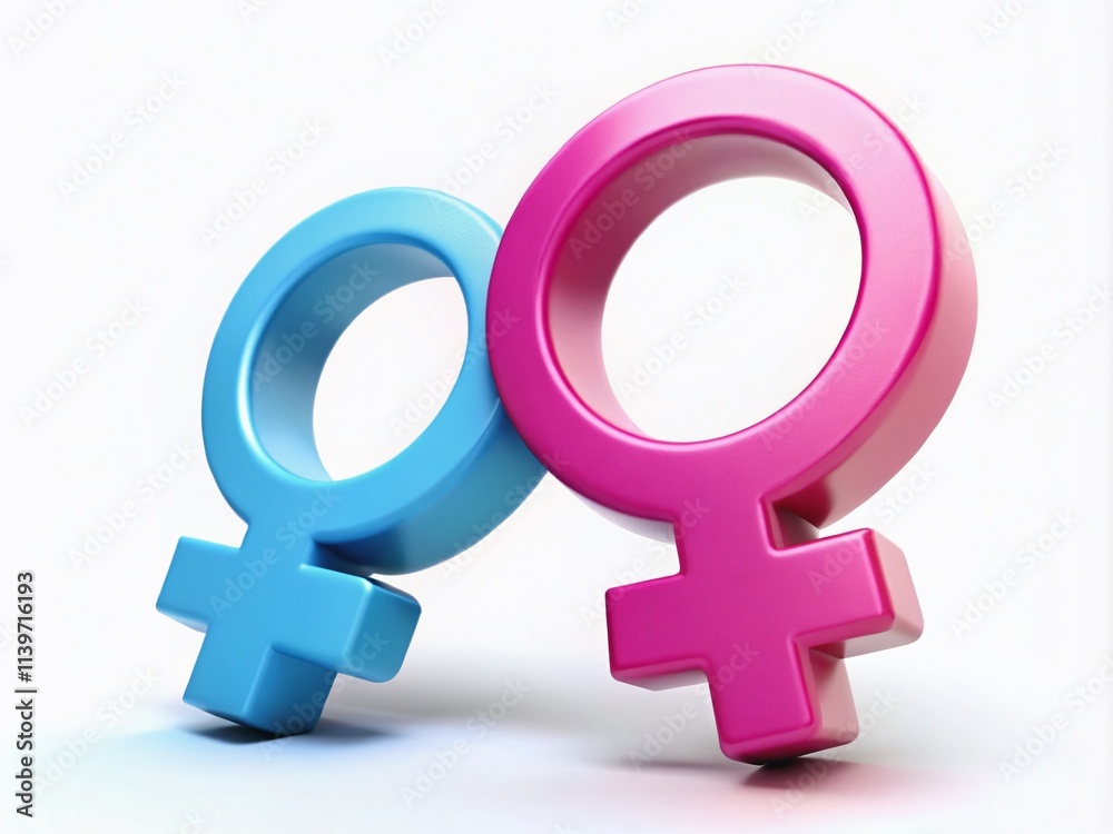 Gender symbols for male and female isolated on white background ...