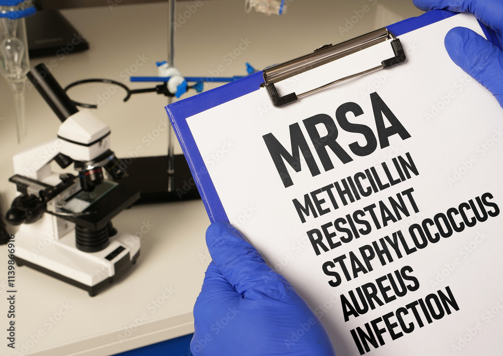 Foto de Stock MRSA Methicillin-resistant Staphylococcus Aureus ...