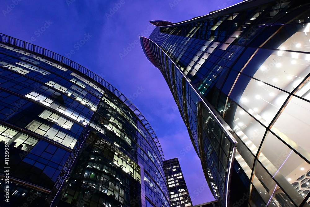 Wola, Warsaw, Poland, Europe : Warsaw Spire - office skyscrapers ...