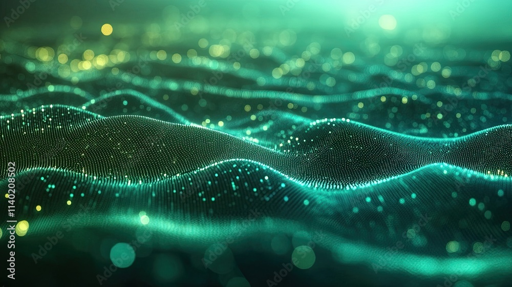 Binary Code Dark Green Background Representing Core Digital Systems ...