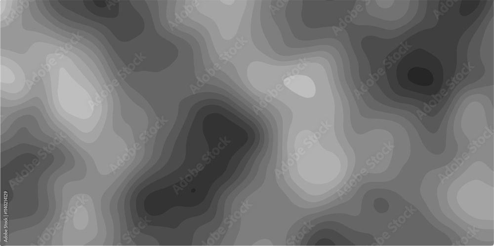 Abstract geography curve wave line & luxury topography contour map grid ...