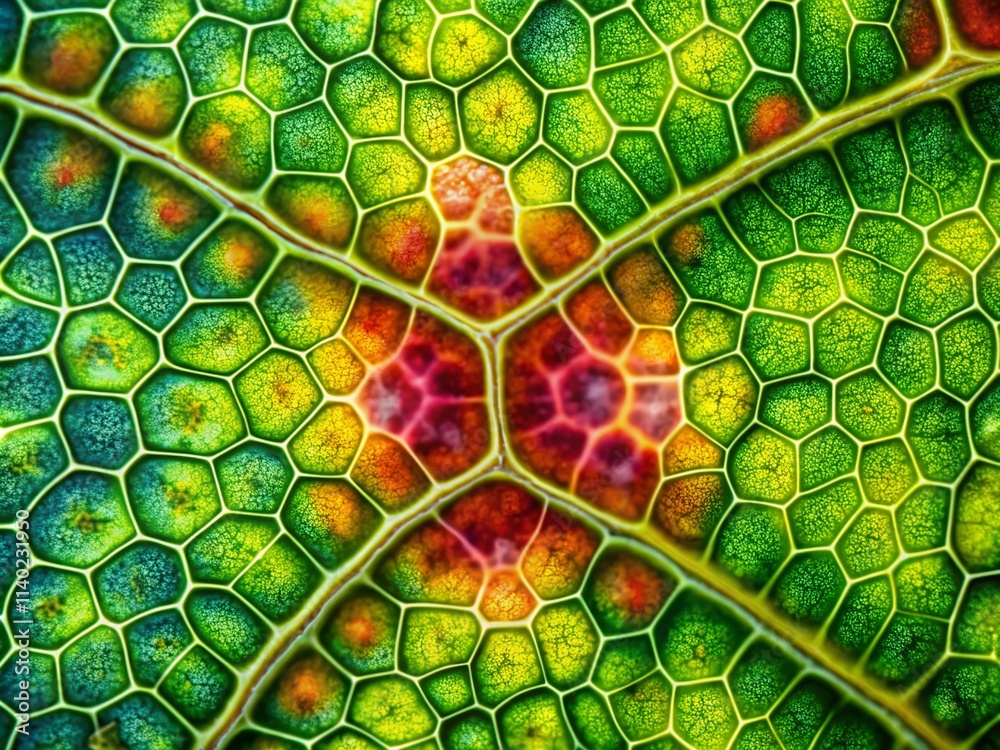 Aerial Photography: Leaf Cross Section Anatomy, Microscopic Botany, Plant Biology, Detailed ...