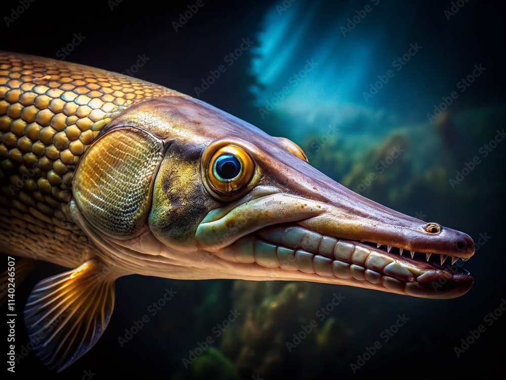Alligator Gar Fish Portrait Photography: Stunning Close-Up Images of ...