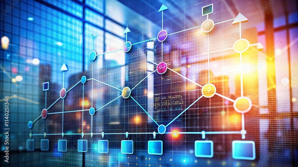 Animated Hand-Drawn Business Hierarchy Chart: Double Exposure ...