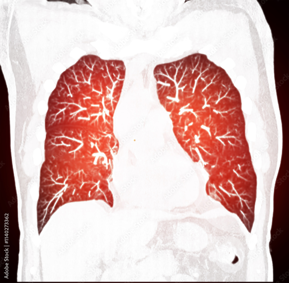 CT Chest Scan Overview shows clear lung fields, heart, and mediastinum ... CT Chest Scan Overview shows clear lung fields, heart, and mediastinum ...