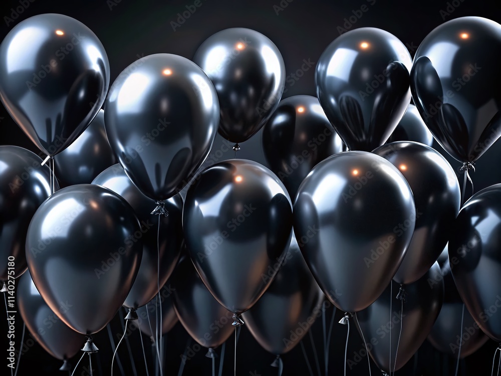 Black Balloon Background Photography: Dark Aesthetic, Surreal Balloon ...