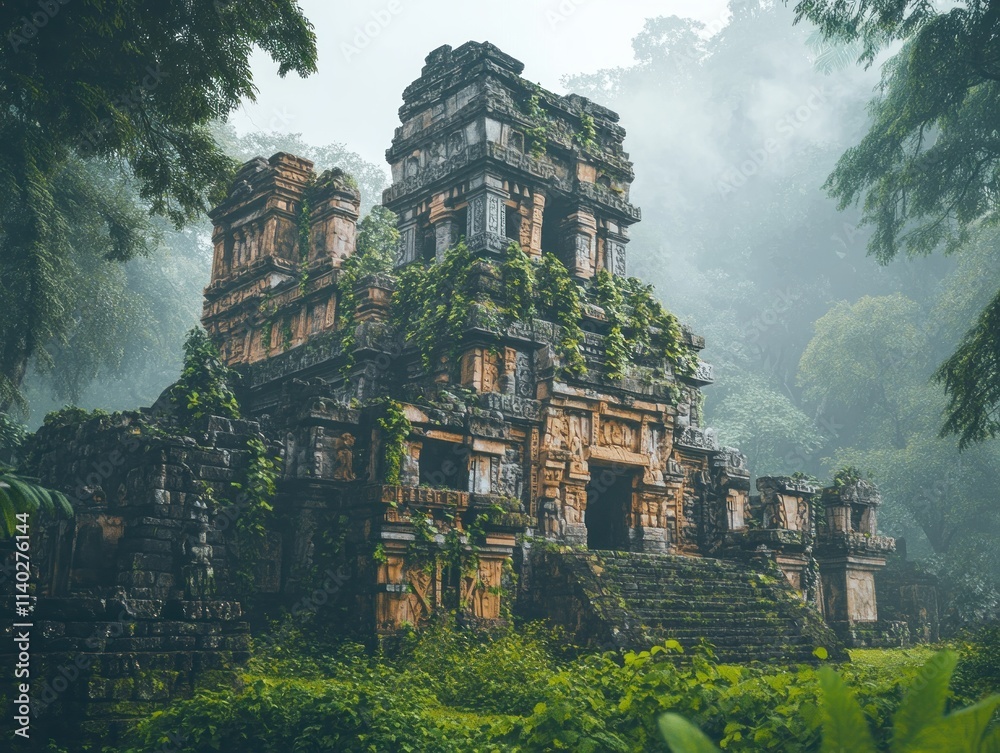 Discover the mysteries of ancient ruins overtaken by nature's embrace ...