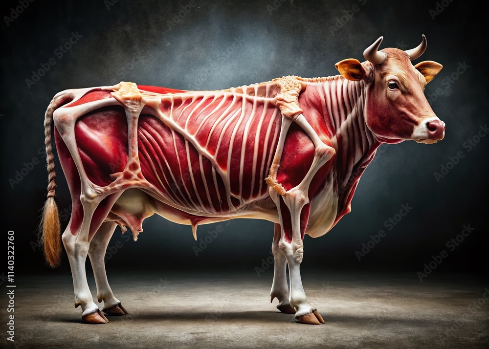 Cow Diagram Meat: Conceptual Photography, Beef Anatomy, Cattle Diagram ...