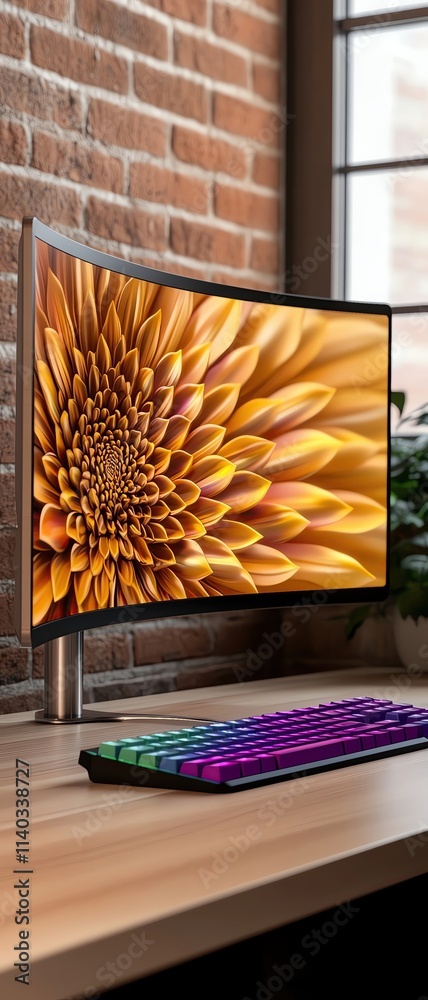 Futuristic Hardware Designs for Creative Workspaces featuring a curved ...