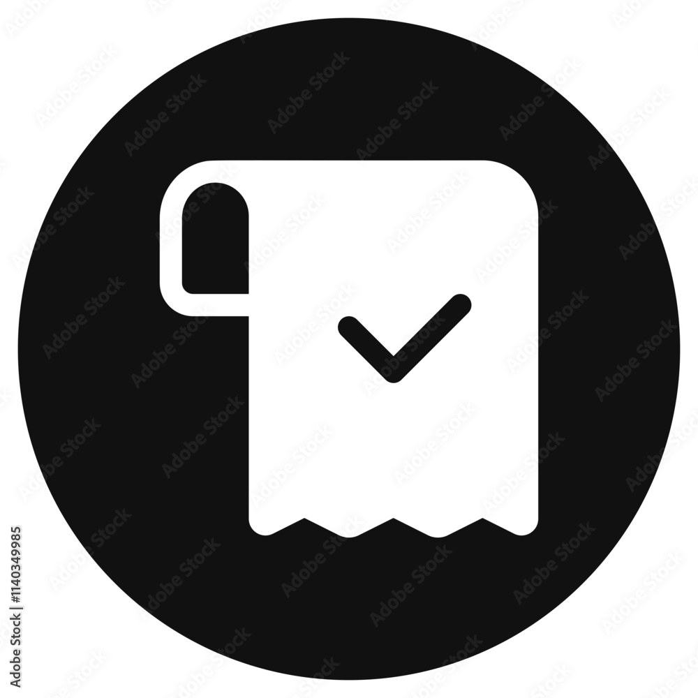 Editable invoice, subscription vector icon. Part of a big icon set ...