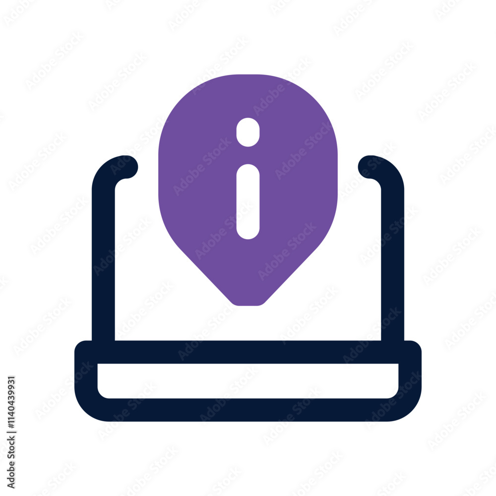 Information icon. vector dual tone icon for your website, mobile ...