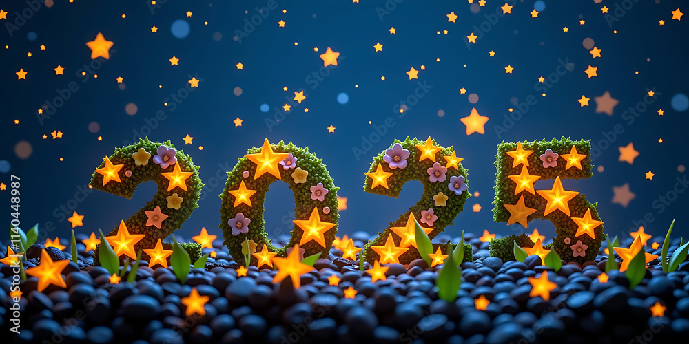 Floating Star Garden - A garden of stars growing into the shape of ...