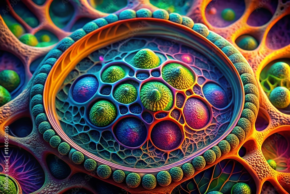 Microscopic Animal Cell Architecture: Stunning Abstract Cellular ...