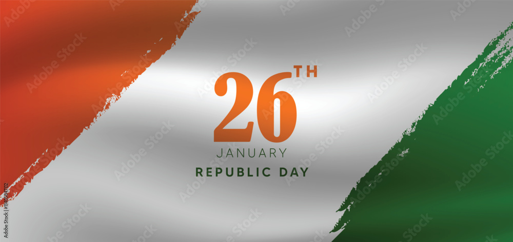 Indian Republic day 26 January vector poster Stock Vector | Adobe Stock