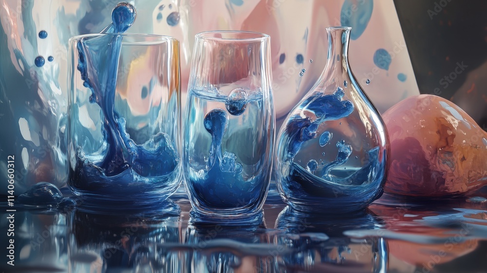 dreamlike dimension where objects and beings shift between solid and ...