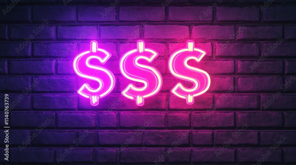Realistic isolated neon sign of logo on the wall background with the ...